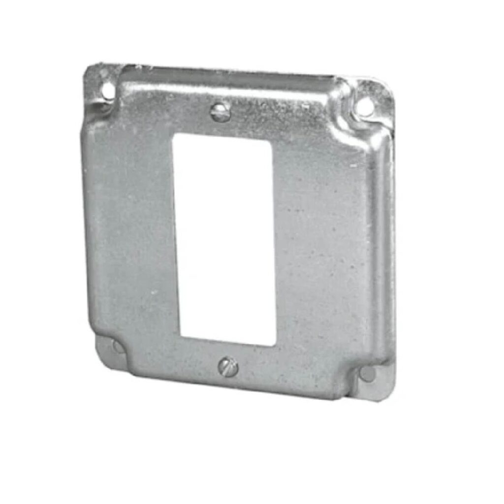 Single Decora Switch ½" Raised Cover Plate for 4x4 Metal Box - Advantek ...
