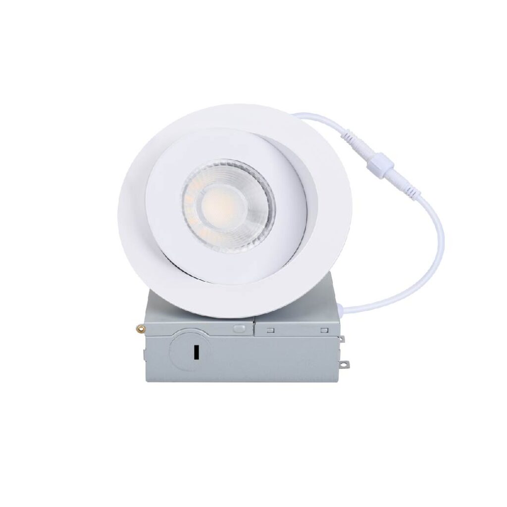 5CCT 4″ 360º Gimbal Downlight 9W 900LM White Dimmable - Advantek LED ...